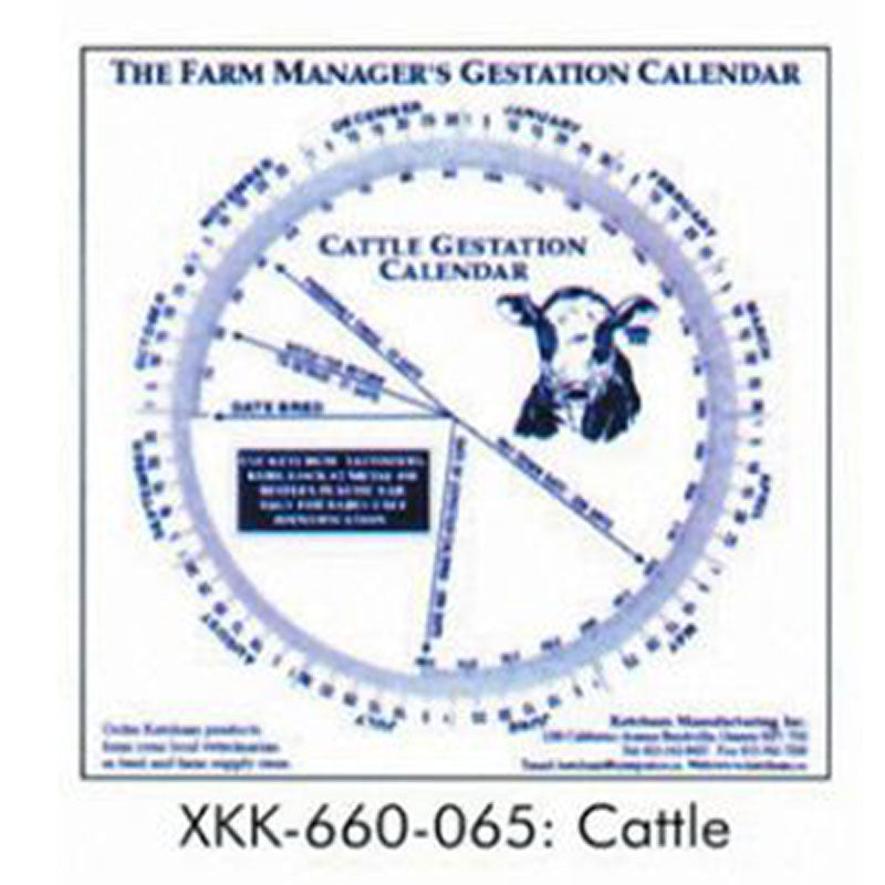 Gestation Calendar – Cow – Rural Store